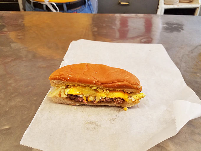 The Cheesy Western in all its glory&mdash;a perfect marriage of beef patty and egg that proves breakfast and lunch should never be forced to live apart.