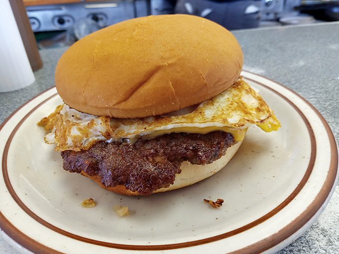 Breakfast doesn't get more honest than this—a sunrise sandwich that's been fueling Missouri mornings for decades.