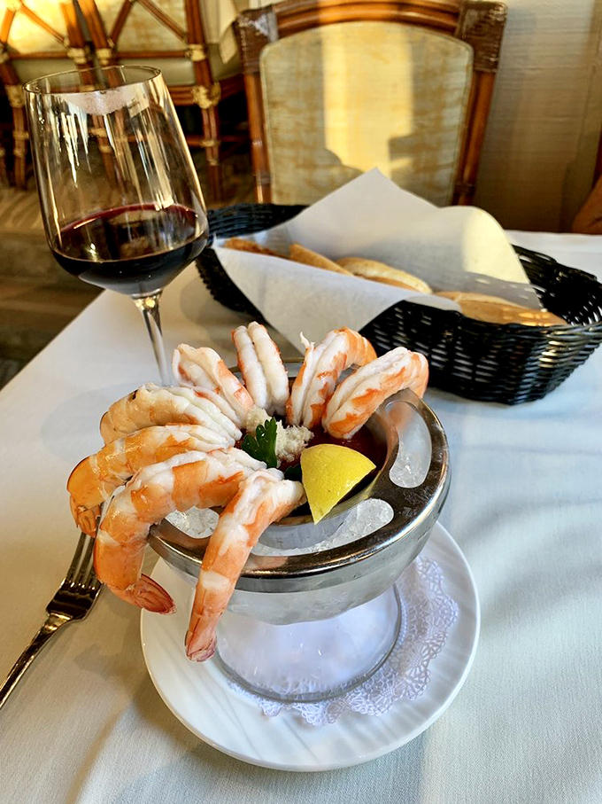 Shrimp cocktail so fresh it practically introduces itself. Ocean-to-table dining doesn't get more direct than this.