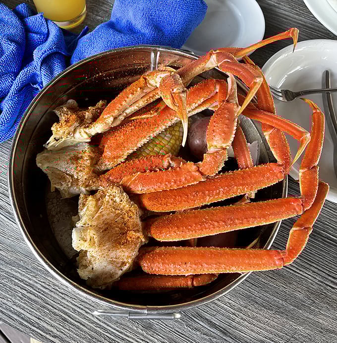 Snow crab legs: Nature's way of saying "work a little for this reward." The seafood equivalent of unwrapping the perfect gift.