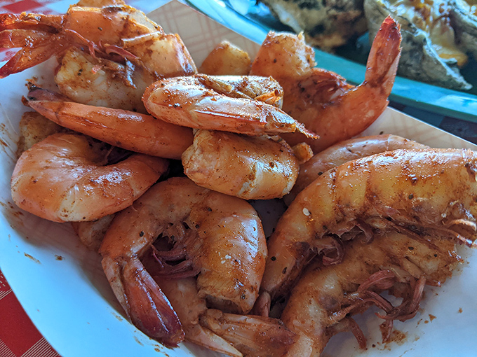 These aren't just shrimp; they're plump, perfectly seasoned treasures that make you wonder why you ever bothered eating shrimp anywhere else.