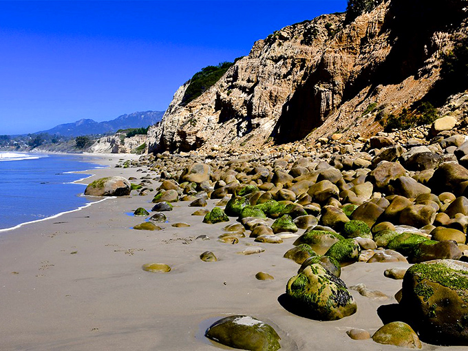 Summerland Beach offers that rare California coastal experience &ndash; dramatic cliffs, pristine sand, and enough space to actually stretch out your beach towel.