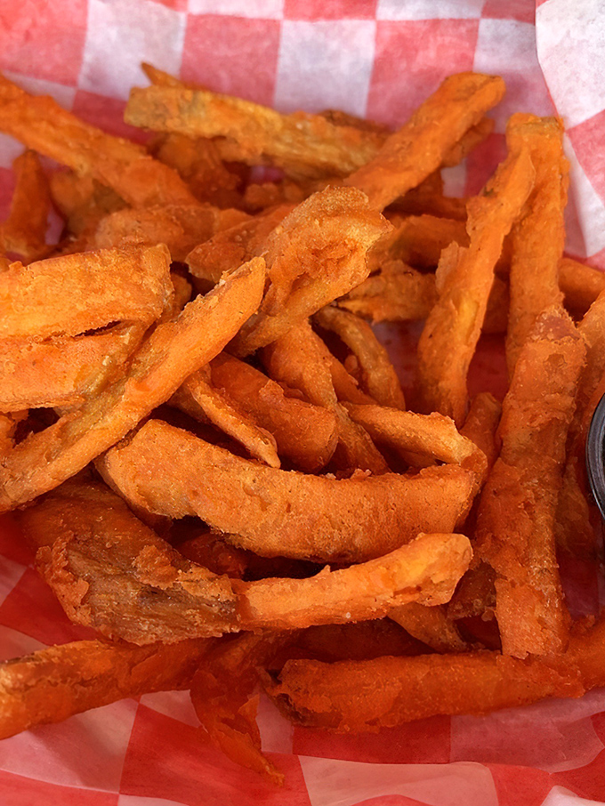 Sweet potato fries so perfectly crisp, they make regular fries look like they're not even trying. 