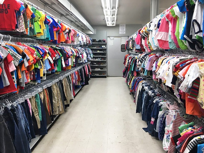 The children's clothing section: where parents can outfit growing kids without requiring a second mortgage. These rainbow-bright options would make any toddler runway-ready.