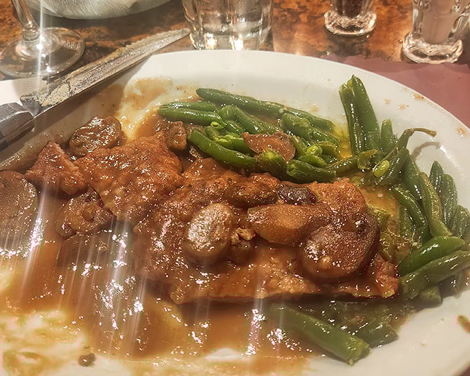 Veal Marsala that would make an Italian grandmother nod in approval, swimming in a sauce worth bottling and taking home.