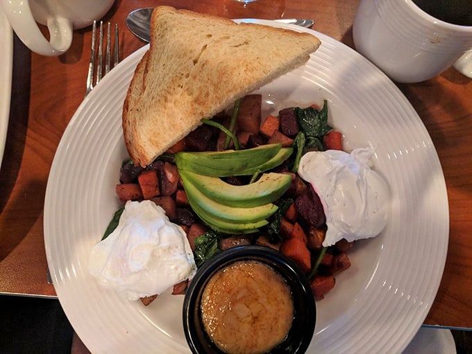 Vegetables for breakfast? When they're this beautifully arranged with perfectly poached eggs, even your mother would approve.