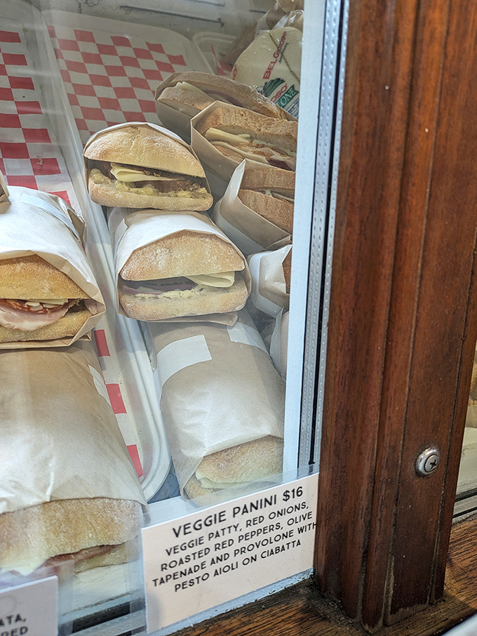 The Veggie Panini showcases how fresh vegetables and expert pressing create something that even carnivores can't resist ordering again.