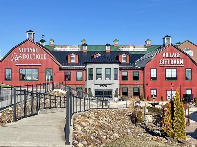 The Village Gift Barn isn't just a store&mdash;it's a red-hued treasure chest where "just browsing" becomes "somehow shopping" faster than you can say "handcrafted."