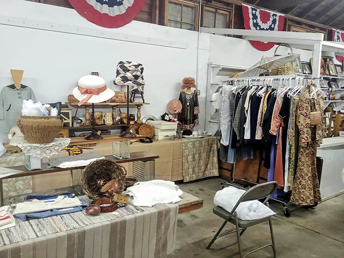 Step into another era without the time machine. This indoor vendor's vintage clothing collection proves style never truly goes out of fashion.