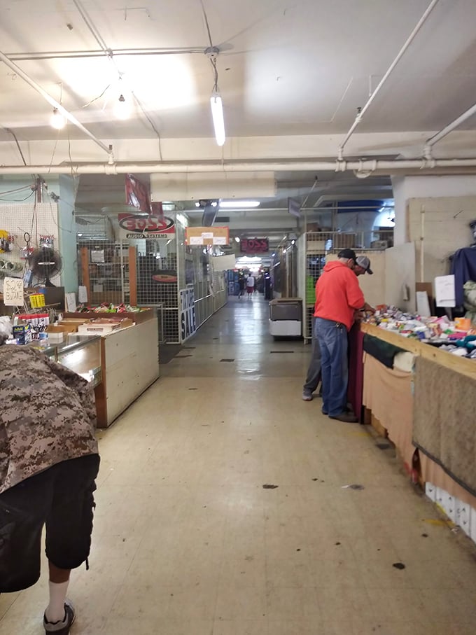 Weekend warriors navigate the maze of merchandise, each shopper on their own personal quest for that perfect something.