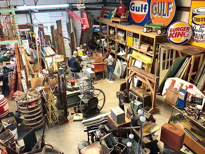 Treasure hunting is better with company. The thrill of discovery brings people together as they navigate mountains of potential heirlooms and conversation starters.