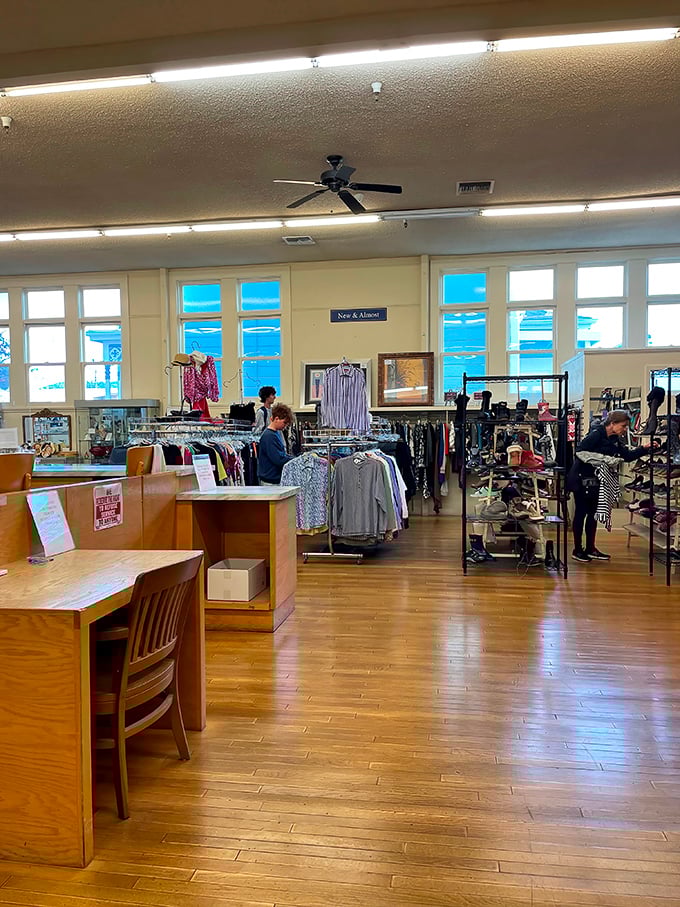 The polished wood floors and well-organized racks make CP Thrift Shop feel more like a boutique than a bargain basement &ndash; minus the boutique prices.