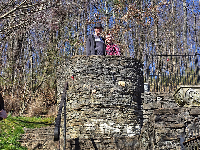 Nothing says "family photo opportunity" quite like posing atop your very own castle tower in Ohio.