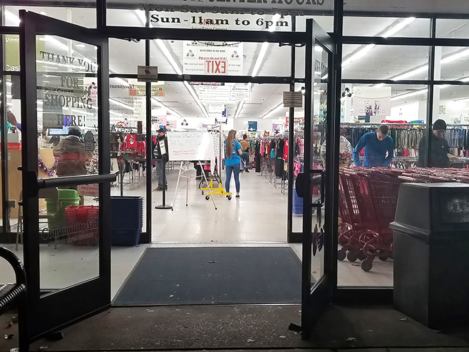 The thrill of the hunt in progress&mdash;shoppers navigate the well-organized aisles with the focus of archaeologists on the verge of discovery.