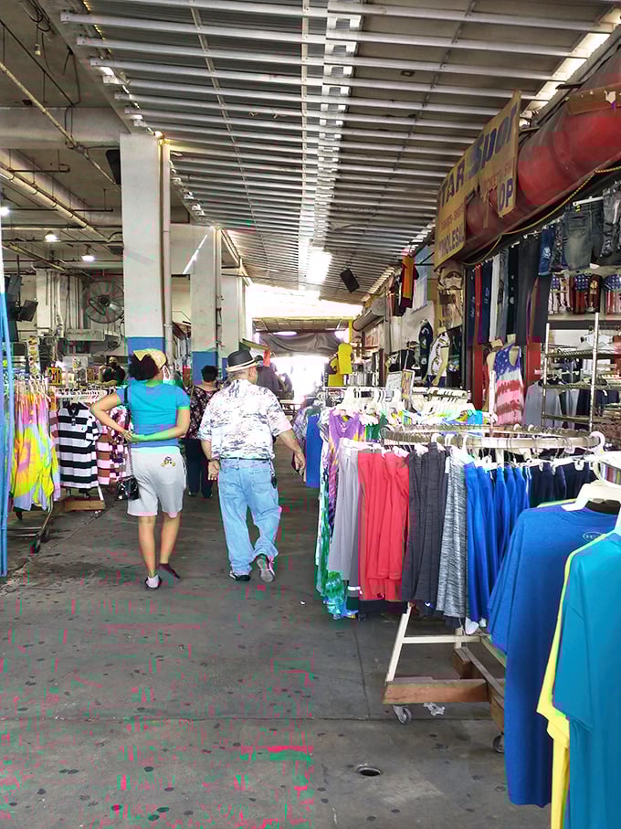The universal flea market shuffle: browsing with purpose while trying to look like you're just "seeing what they have." We've all perfected this dance.