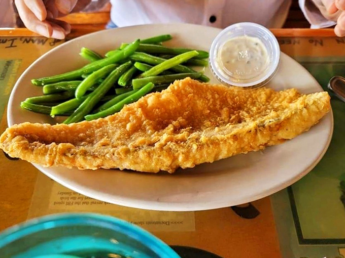 Lake Erie walleye, battered and fried to perfection, proves that sometimes the best seafood comes from fresh water, not salt.