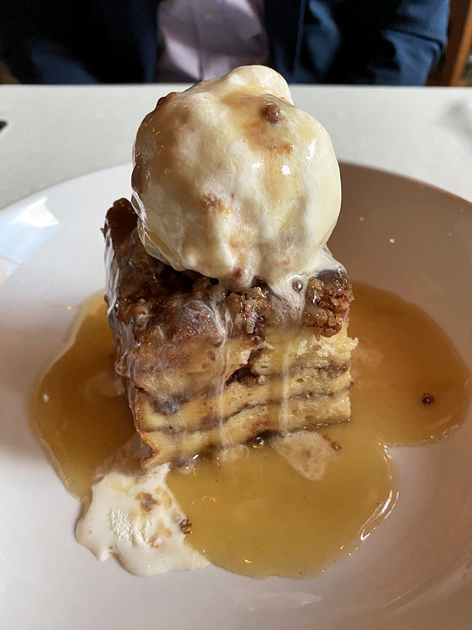 Not all heroes wear capes &ndash; some come as bread pudding topped with ice cream and swimming in bourbon sauce. This dessert deserves its own ZIP code.