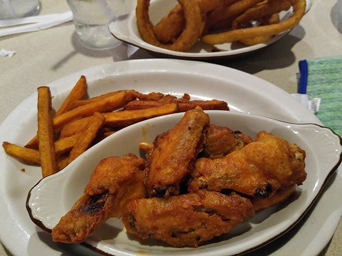 Wings that don't need a sports bar to shine. Crispy, substantial, and served without pretension&mdash;just the way comfort food should be.