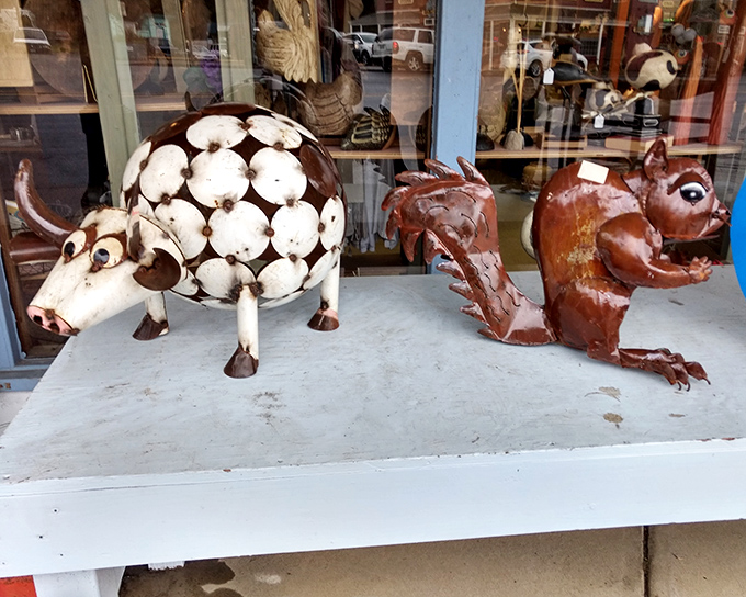 Metal menagerie! These whimsical animal sculptures prove that one person's scrap metal is another's conversation-starting masterpiece for the garden.