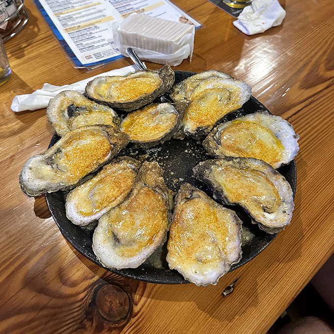 Baked oysters wearing their Sunday best&mdash;a cheesy, golden crown fit for seafood royalty. Resistance is futile, seconds are inevitable.