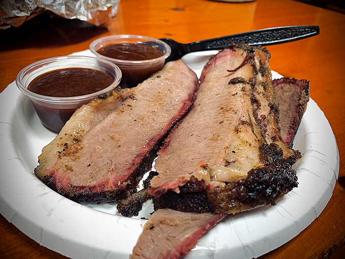 Brisket with that telltale pink smoke ring is barbecue's holy grail&mdash;tender enough to cut with a glance, yet substantial enough to satisfy.