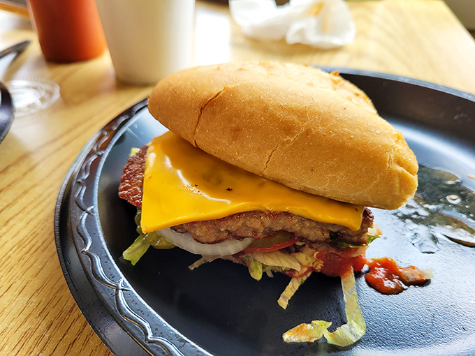 Forget fancy burger joints with their truffle aioli &ndash; this honest cheeseburger delivers the kind of satisfaction that needs no translation or explanation.