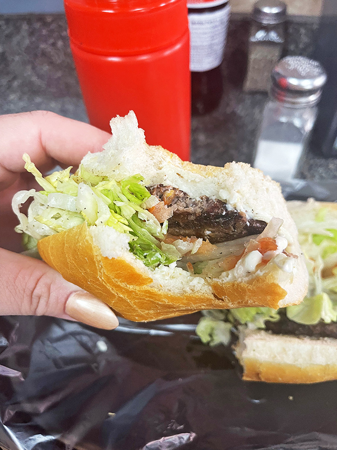 The legendary cheeseburger sub in all its glory &ndash; where burger meets hoagie in a marriage made in Pennsylvania heaven.