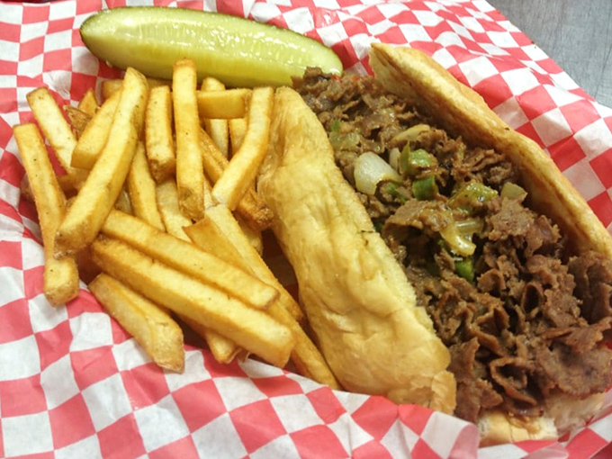 This cheesesteak doesn't need Philadelphia's approval&mdash;tender meat, perfectly grilled onions, and fries that deserve their own fan club.