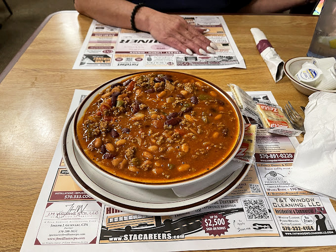 This isn't just chili &ndash; it's a hearty Pennsylvania hug in a bowl, simmered to perfection and served with zero pretension.