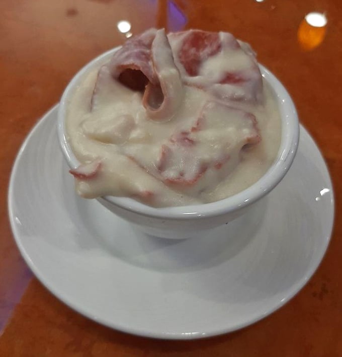 This isn't just comfort food; it's a warm hug on a plate. Creamy chipped beef with eggs and home fries&mdash;Delaware's answer to anxiety.