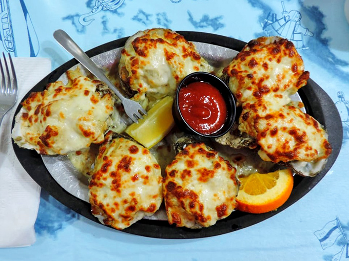 These baked oysters, bubbling with cheesy goodness, are what would happen if the ocean and a French bistro had a delicious love child.