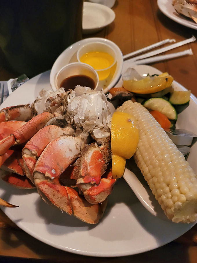 These crab legs come with all the fixings, turning dinner into a delightfully messy celebration of crustacean perfection.