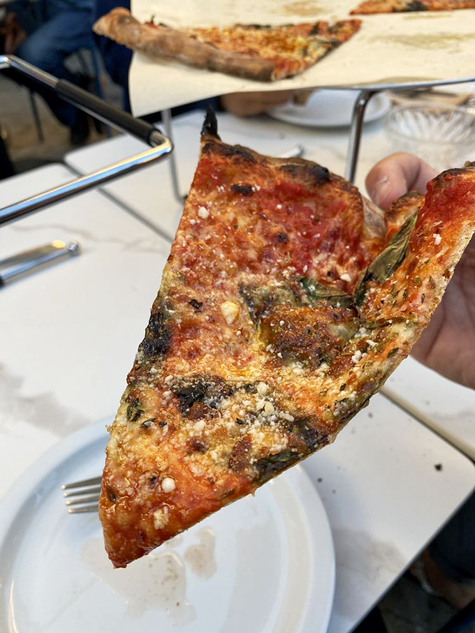 Behold the leopard spots of pizza perfection &ndash; that char pattern would make any Naples pizzaiolo weep with joy.