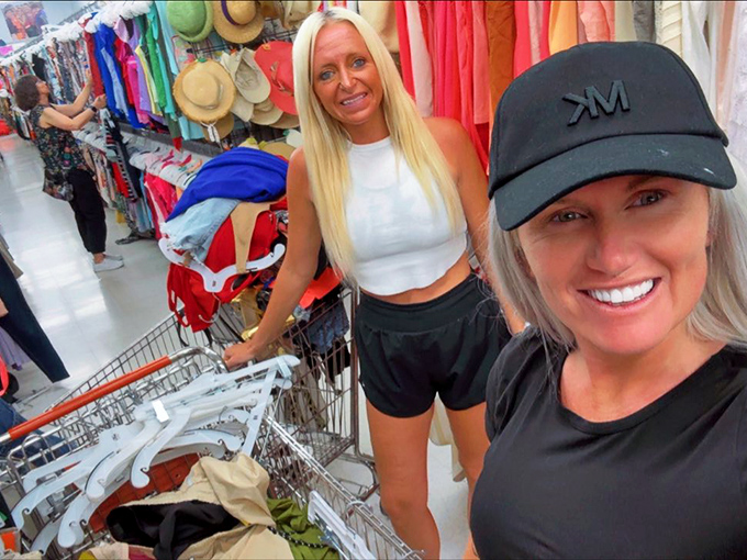 Shoppers in their natural habitat, navigating the colorful jungle of options with carts poised for discovery.