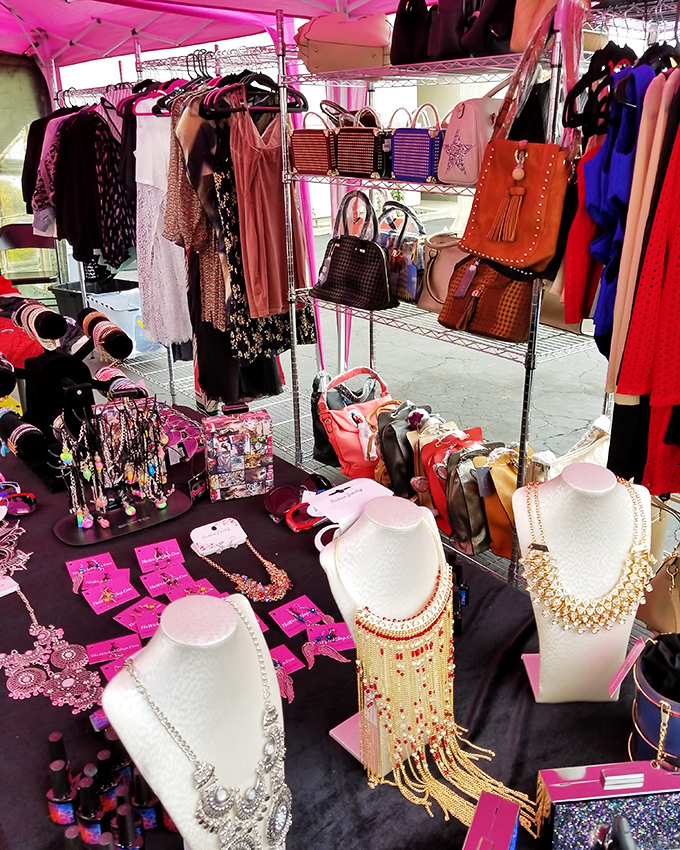 Fashion archaeology at its finest&mdash;layers of vintage handbags, statement necklaces, and dresses waiting for their second act on new shoulders.