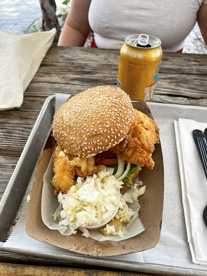 The hero of our story arrives! A perfectly fried fish sandwich that makes you wonder why you've wasted time on lesser lunches all these years.