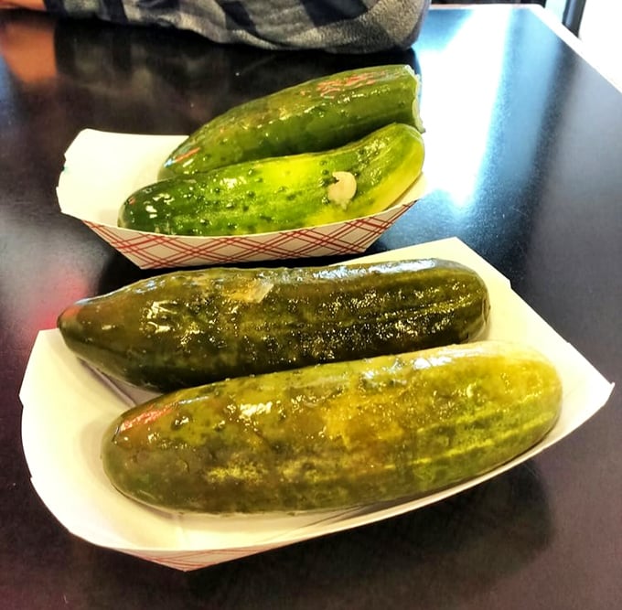 These aren't just pickles; they're crunchy prelude symphonies that deserve their own standing ovation. Help yourself, but save room!