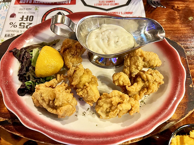 Golden fried oysters that taste like the ocean decided to throw a crispy, delicious party in your mouth.