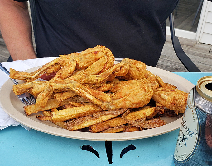 These aren't your average fries&mdash;they're potato perfection. Crispy outside, fluffy inside, and enough to feed a small fishing expedition.