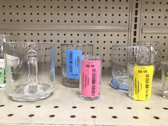These glasses aren't just drinkware&mdash;they're conversation pieces with color-coded price tags that make bargain hunting as easy as a summer cocktail.