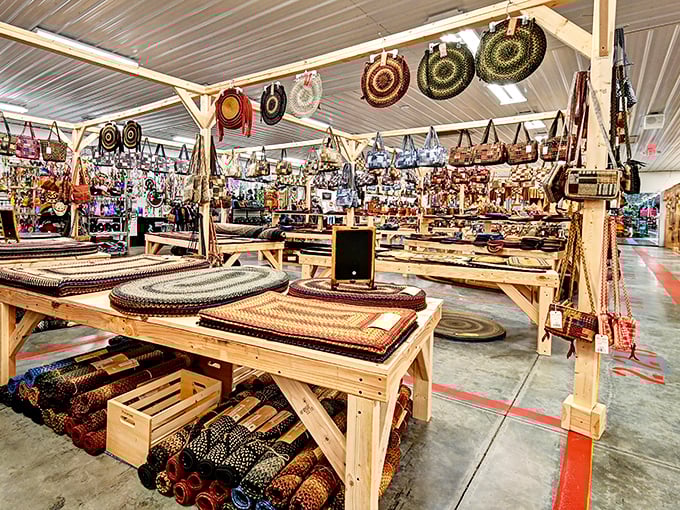 Handwoven rugs and baskets transform ordinary spaces into cozy homes. Your grandmother would approve of these heirloom-quality textiles.