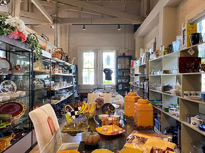 The kitchenware aisle&mdash;where forgotten orange canisters and vintage serving pieces whisper tales of dinner parties past and brunches future.