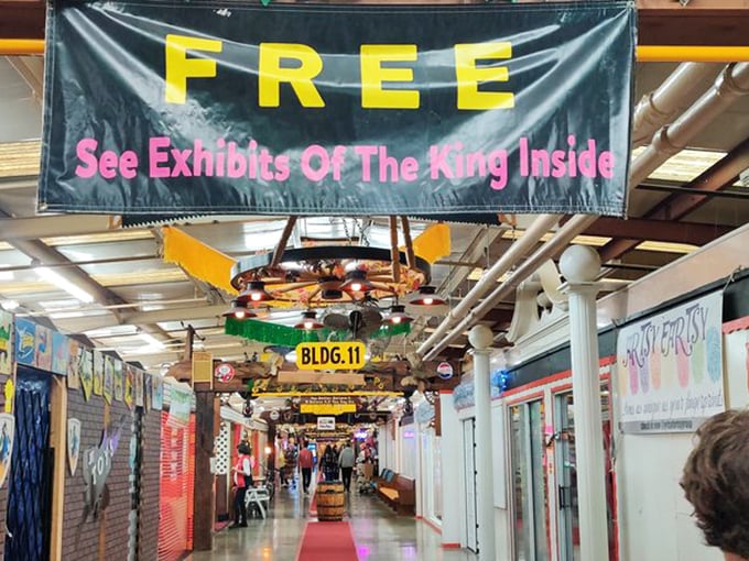 See Exhibits Of The King Inside&mdash;because no flea market experience is complete without an unexpected Elvis encounter.