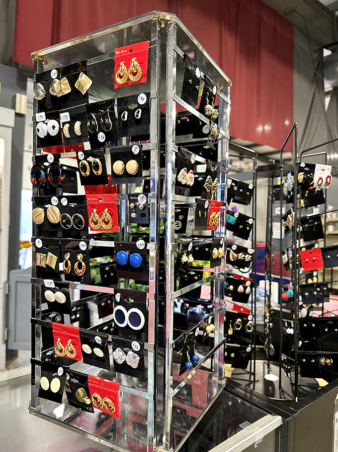 Jewelry displays that rival department stores. One person's costume castoff becomes another's statement piece at these prices.