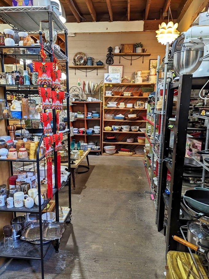 Kitchen alley: where your grandmother's favorite cooking tools and that quirky serving dish from your childhood memories are waiting to be rediscovered.