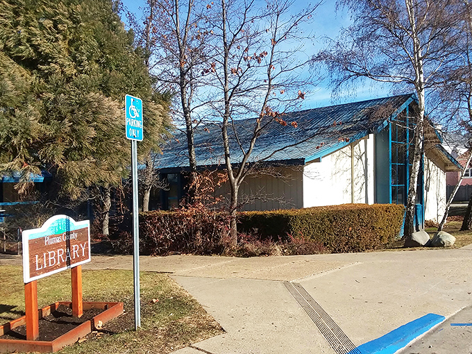 The Plumas County Library doesn't just house books—it's where stories and community intertwine in a building that looks like it belongs on a postcard.