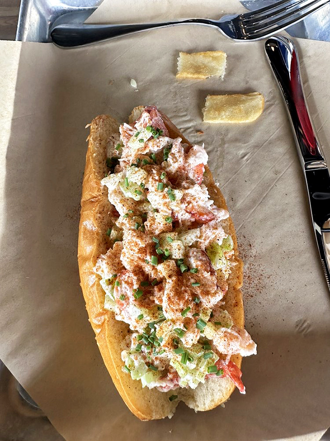 The holy grail of seafood sandwiches&mdash;chunks of lobster meat so generous they're practically staging a bun rebellion. This isn't just lunch; it's a New England vacation in handheld form.