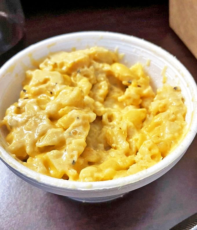 Mac and cheese that achieves the golden ratio of creamy-to-cheesy. The kind that makes you protective of your bowl.