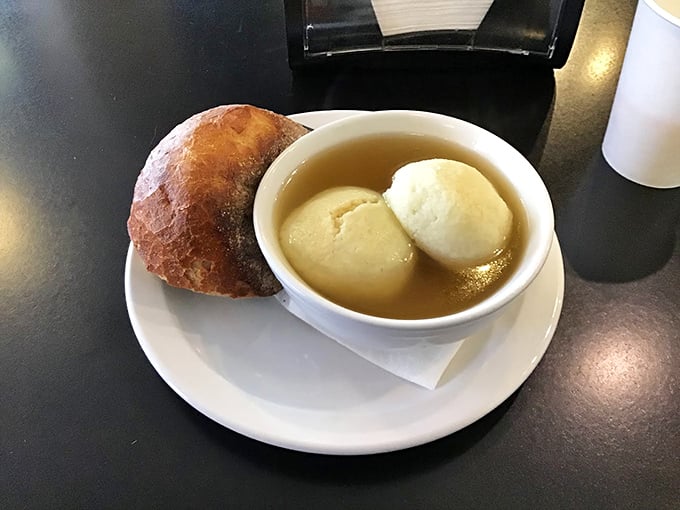 Matzo ball soup that could cure whatever ails you, served with the kind of care grandmothers approve.