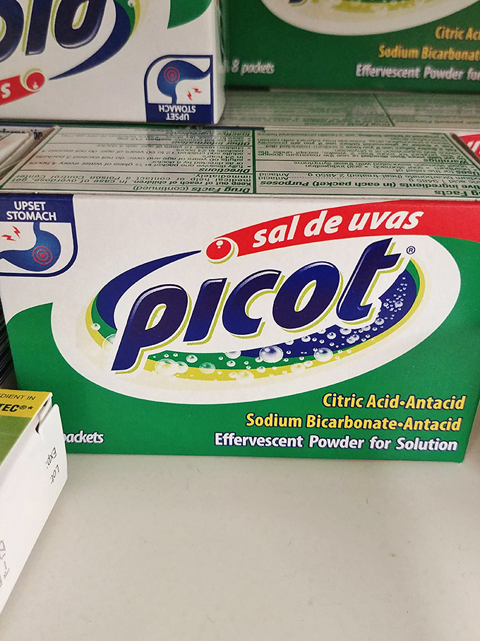 Even stomach relief gets the dollar treatment &ndash; Picot antacid sits ready to rescue you from that ambitious second helping of lasagna. 
